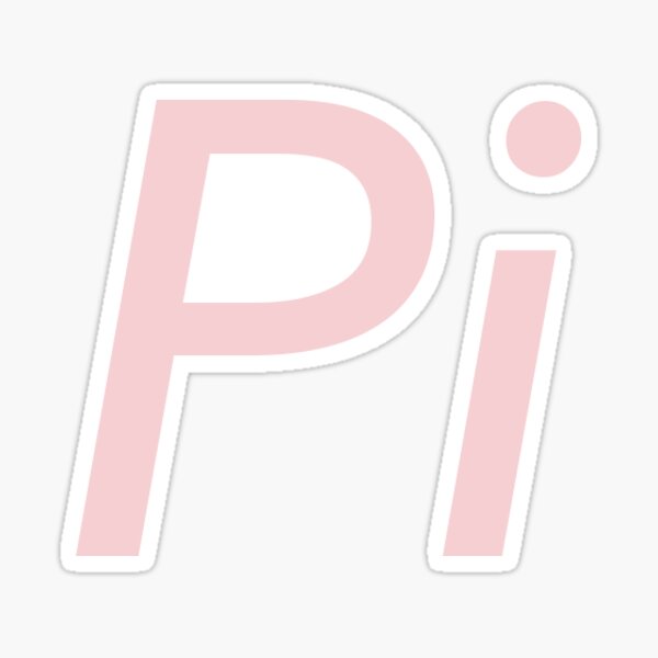 "Pi" Sticker for Sale by millenialthink | Redbubble