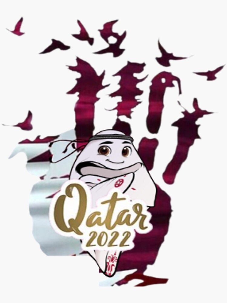 "welcome to qatar" Sticker for Sale by Teixeira224 | Redbubble