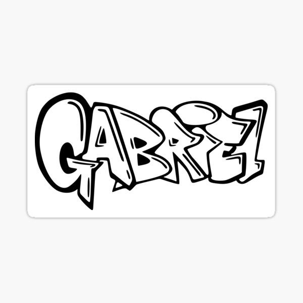 "Gabriel - Graffiti Name Design" Sticker for Sale by NameThatShirt ...