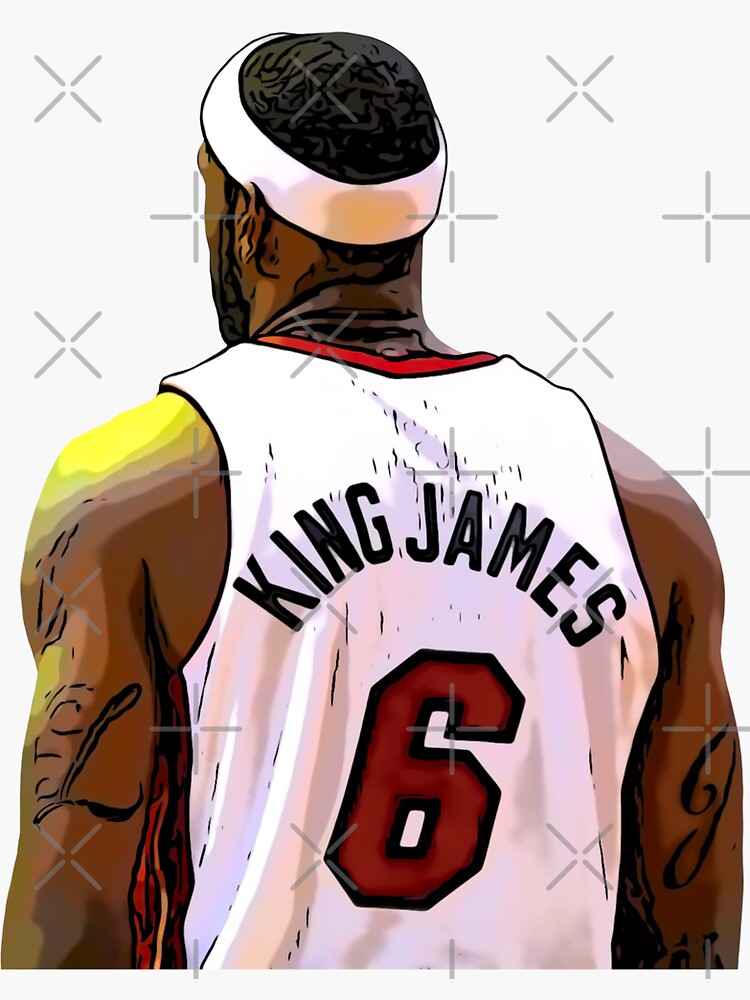 "King James Sticker" Sticker for Sale by RB941 | Redbubble