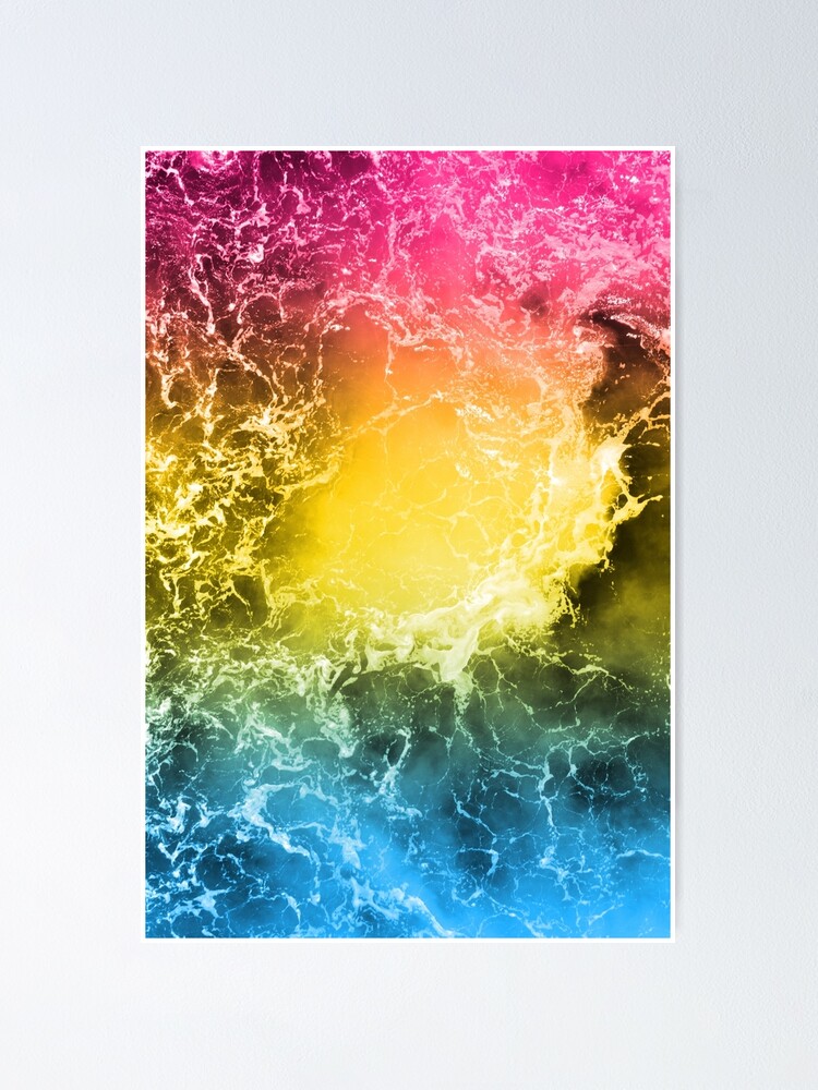 "Hidden Subtle Pansexual (Pan) Flag Ocean Waves" Poster for Sale by ...