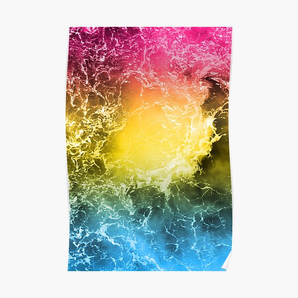 "Hidden Subtle Pansexual (Pan) Flag Ocean Waves" Poster for Sale by ...