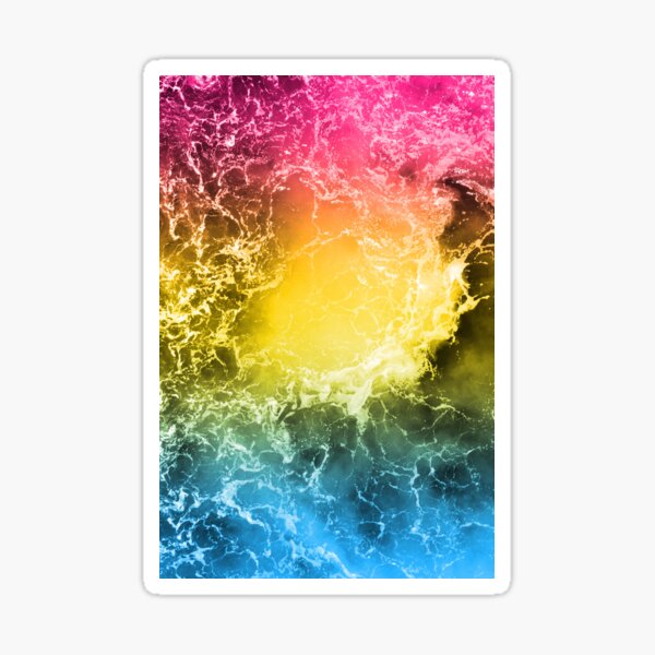 "Hidden Subtle Pansexual (Pan) Flag Ocean Waves" Sticker for Sale by ...