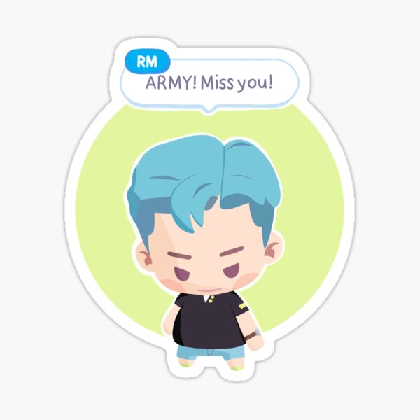 "NAMJOON - BTS ISLAND IN THE SEOM" Sticker for Sale by MomosDrawing ...