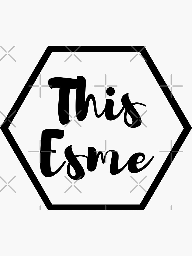 "This Esme Merch This Esme Logo" Sticker for Sale by RayessAya | Redbubble