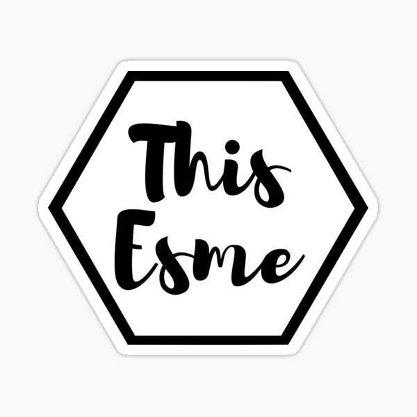 "This Esme Merch This Esme Logo" Sticker for Sale by RayessAya | Redbubble