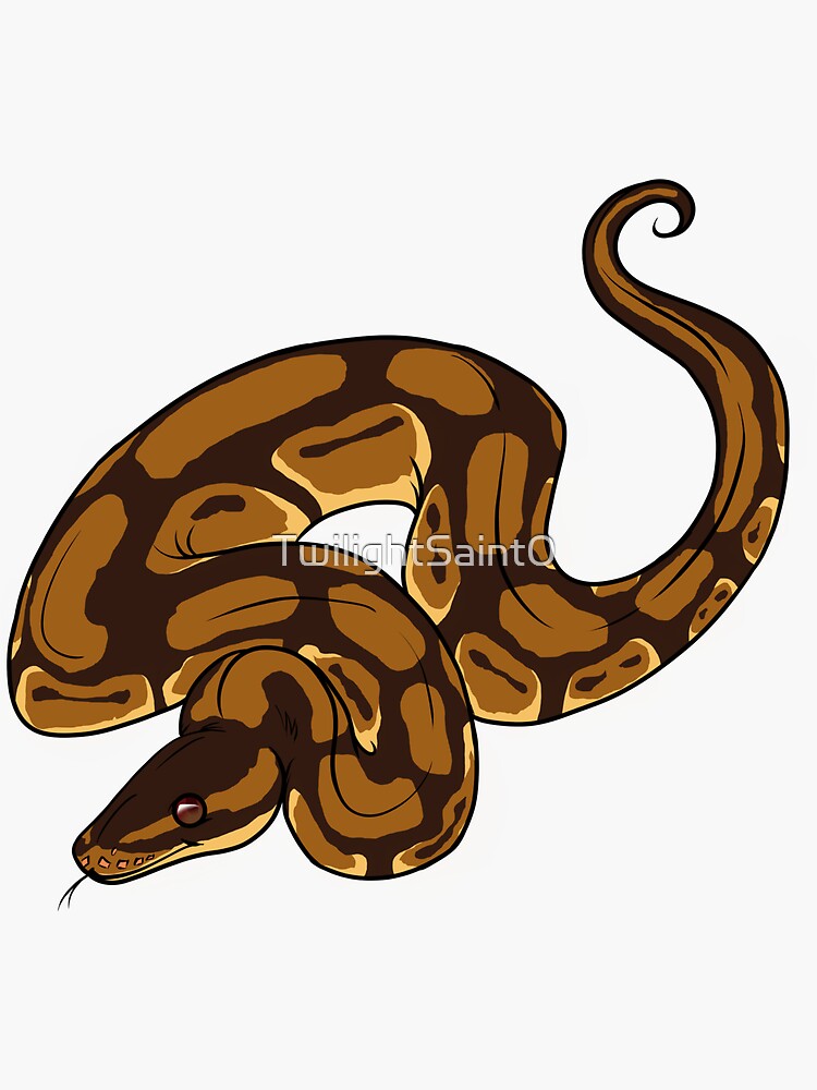 "Wild Type Ball Python" Sticker for Sale by TwilightSaint0 | Redbubble