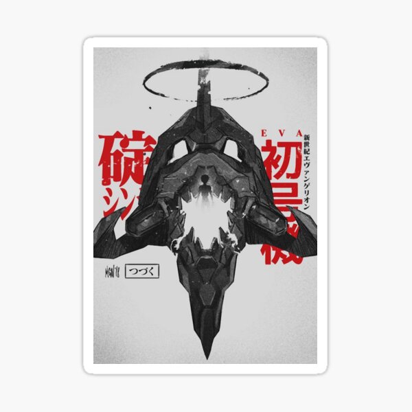 "Neon Genesis Evangelion Eva Unit 01 poster" Sticker for Sale by Ugly ...