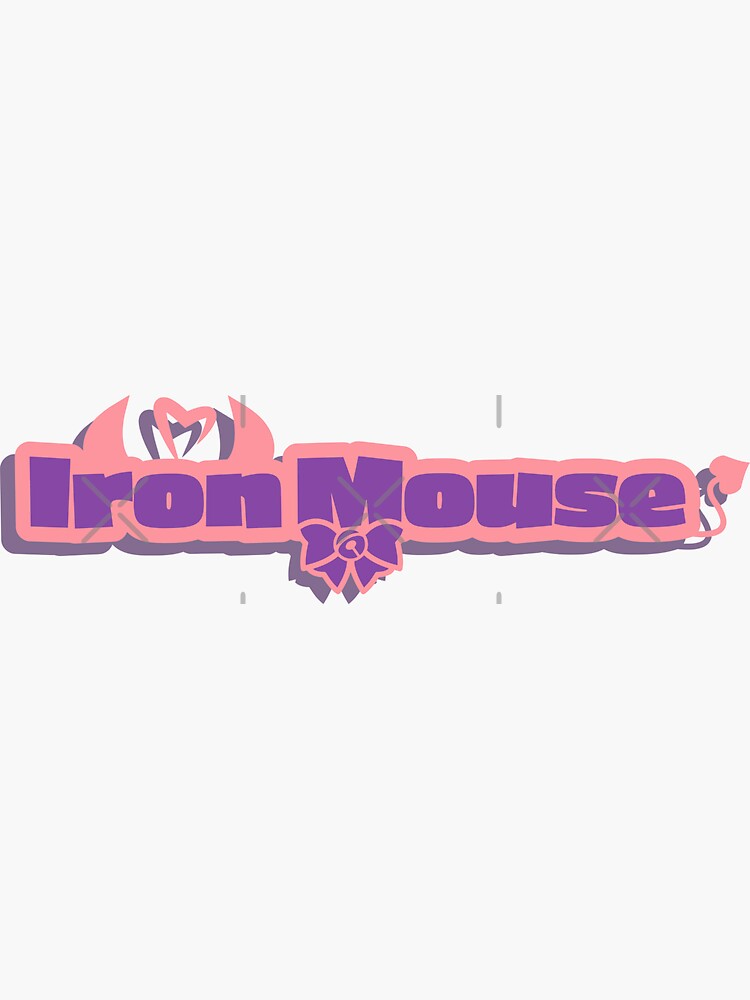 "Ironmouse Merch Ironmouse Logo" Sticker for Sale by RayessAya | Redbubble
