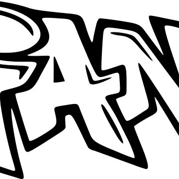 Pegatina for Sale con la obra «Ian - Diseño de nombre de graffiti» de ...