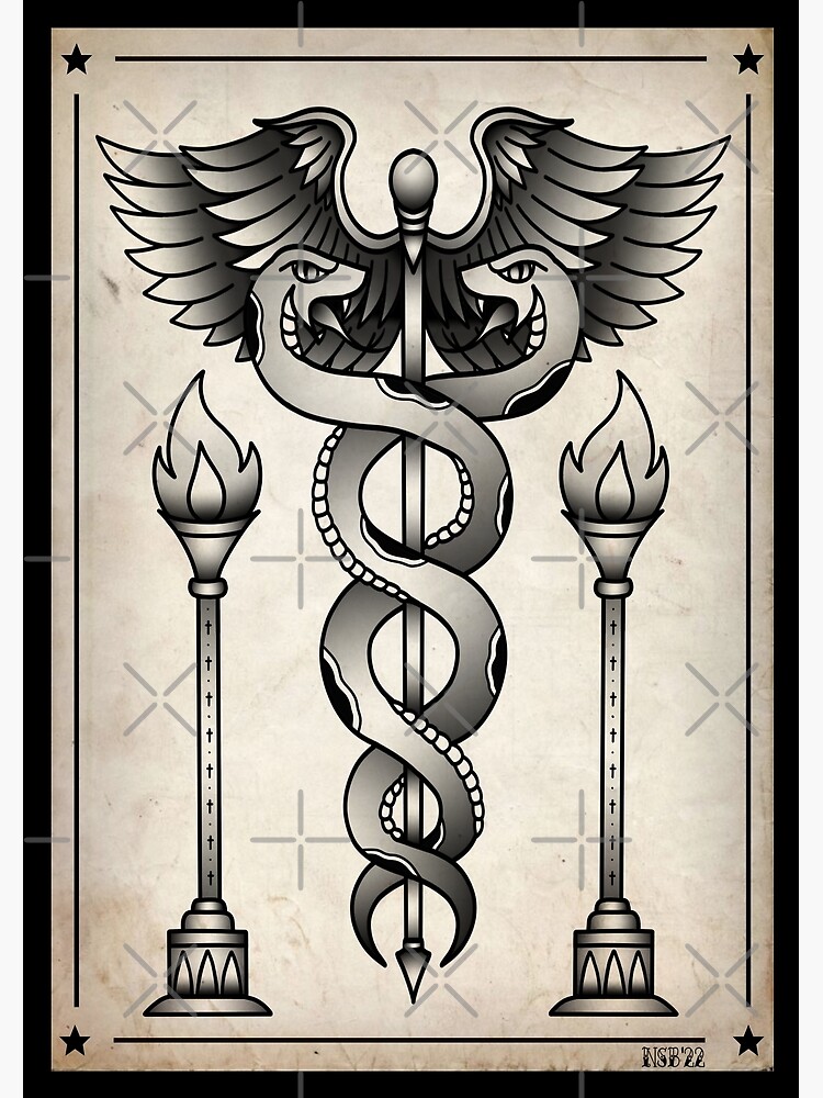 Caduceus Hermes Tatoeage The Caduceus Is An Ancient Symbol Widely