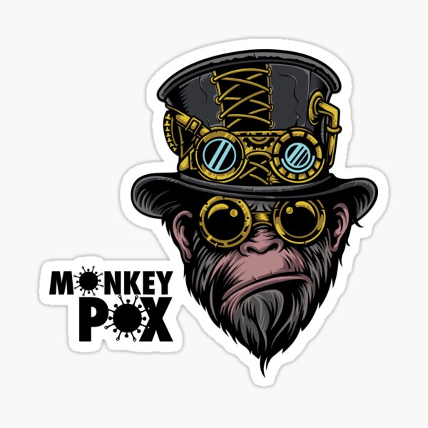 "monkey pox" Sticker for Sale by Domi2410 | Redbubble