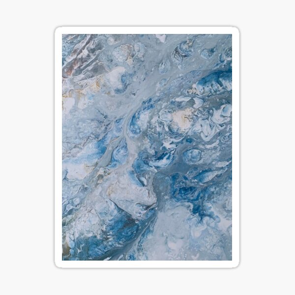 "Partly Cloudy" Sticker for Sale by JBFluidArt | Redbubble