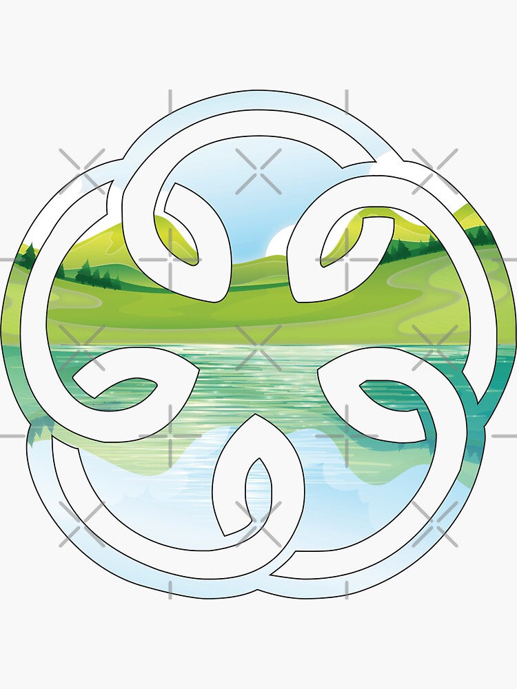 "Sunlight On Water Celtic Knot" Sticker for Sale by damonasplace ...