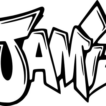 "Jamie - Graffiti Name Design" Sticker for Sale by NameThatShirt ...