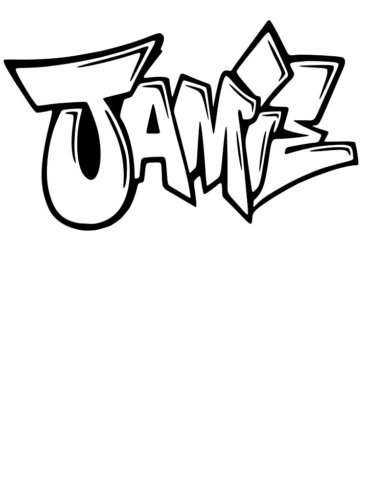 "Jamie - Graffiti Name Design" Kids T-Shirt for Sale by NameThatShirt ...