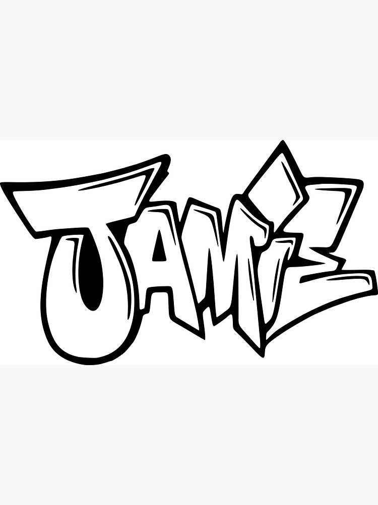 "Jamie - Graffiti Name Design" Sticker for Sale by NameThatShirt ...