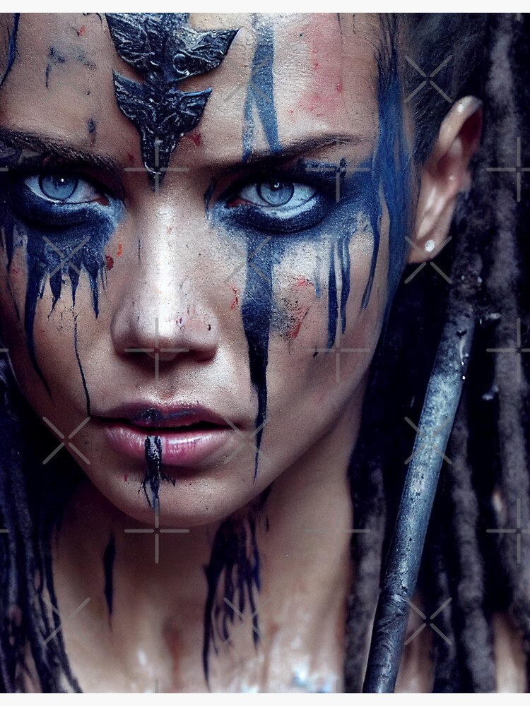 Sticker « Viking Woman Warrior Princess – Portrait féminin d'une femme ...