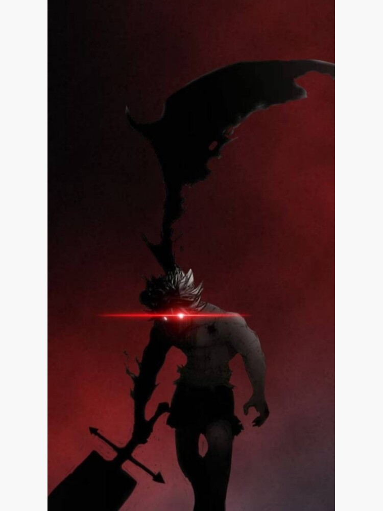 Pegatina «Black Clover Asta Anime Gráfico Badass» de JohnnyRhi | Redbubble