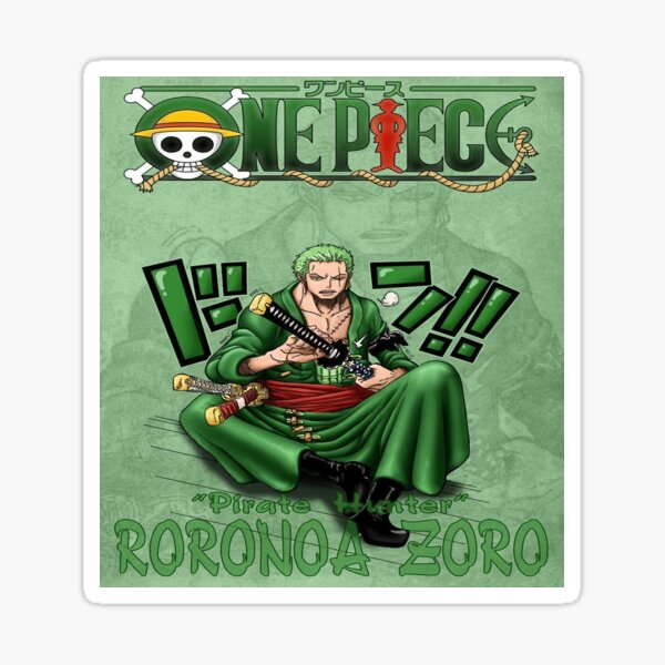 "One Piece Roronoa Zoro" Sticker for Sale by ShonnaWener | Redbubble