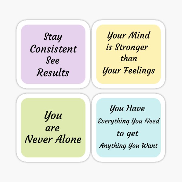 "Motivational Quotes Sticker Set (Purple)" Sticker for Sale by 606nina ...