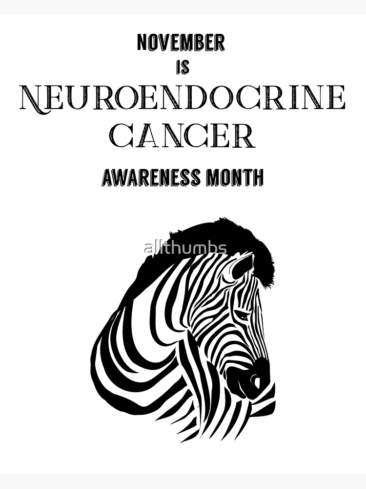 "Neuroendocrine Cancer Awareness,November,Zebra Strong" Sticker for ...