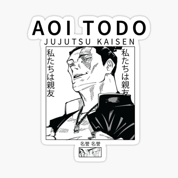 "aoi todo Besto Friendo Kaisen" Sticker for Sale by aniscribbleart ...