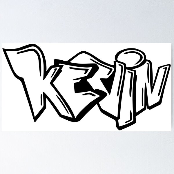 "Kevin - Graffiti Name Design" Poster for Sale by NameThatShirt | Redbubble