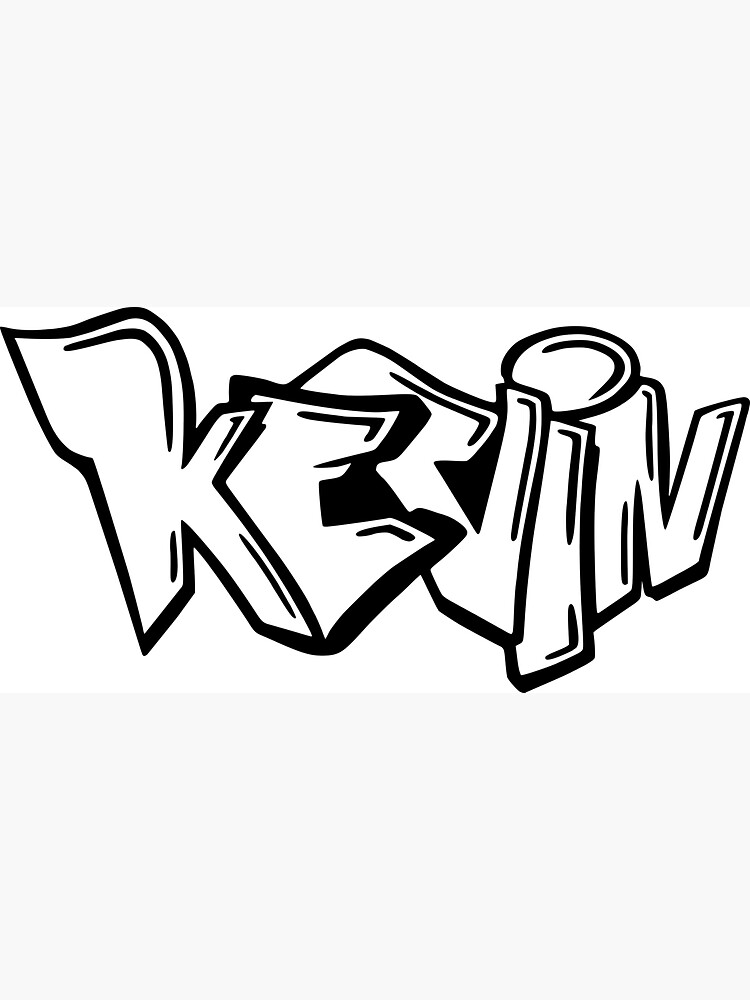 "Kevin - Graffiti Name Design" Sticker for Sale by NameThatShirt ...