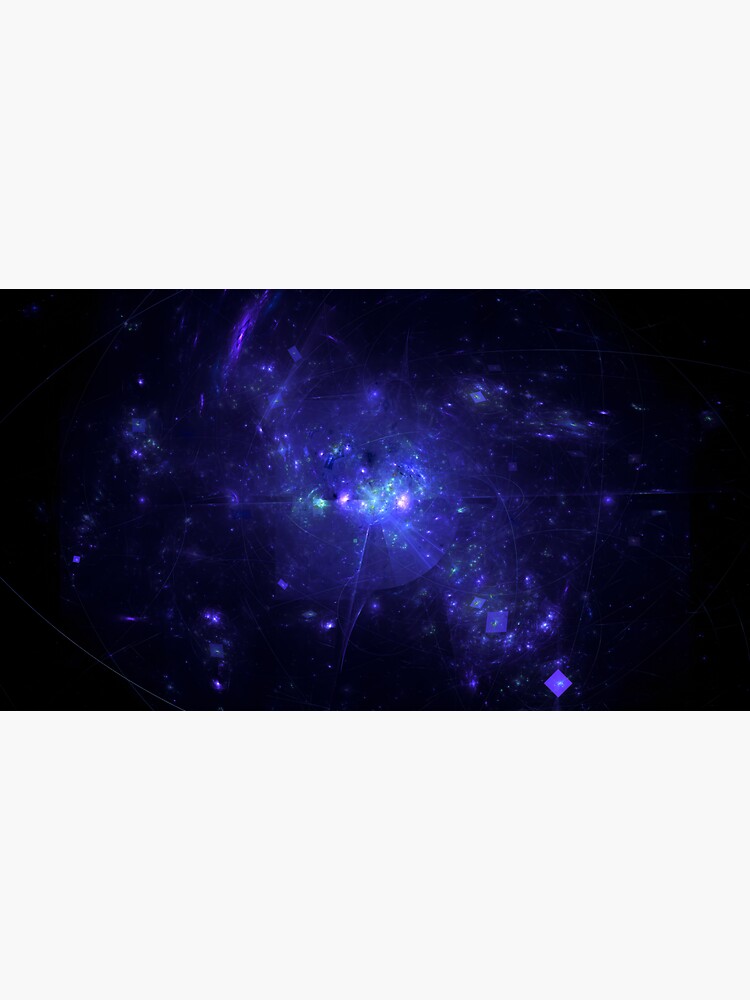 "Dark Ice Nebula Fractal Artwork" Sticker for Sale by UnholyFractals ...