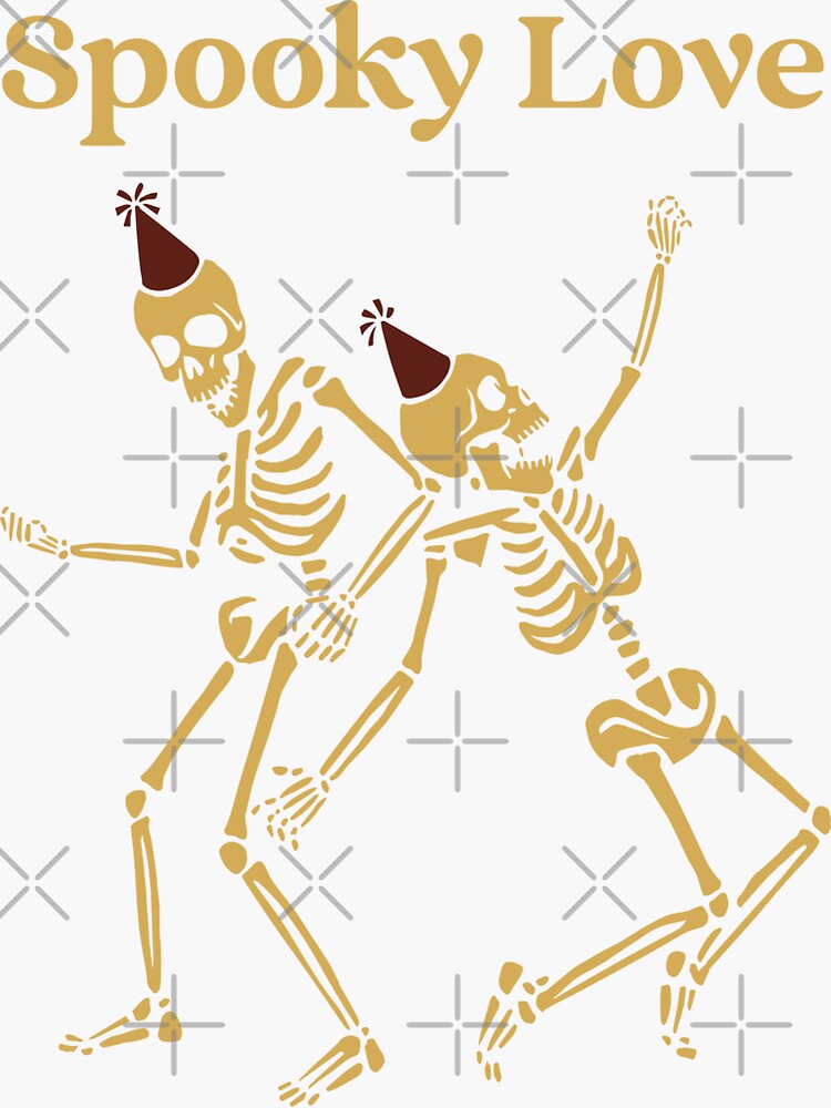 "Spooky Love for Halloween" Sticker for Sale by Shaarmeyn | Redbubble