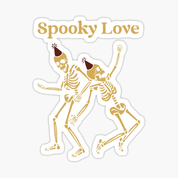 "Spooky Love for Halloween" Sticker for Sale by Shaarmeyn | Redbubble