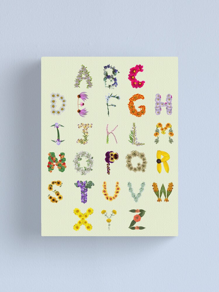 "Floral Alphabet Letters | Wildflower Alphabet | Phonetic Embedded ABC ...