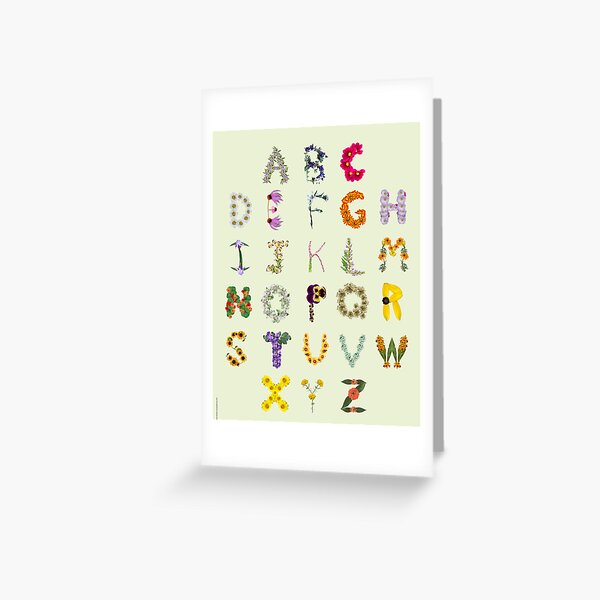 "Floral Alphabet Letters | Wildflower Alphabet | Phonetic Embedded ABC ...