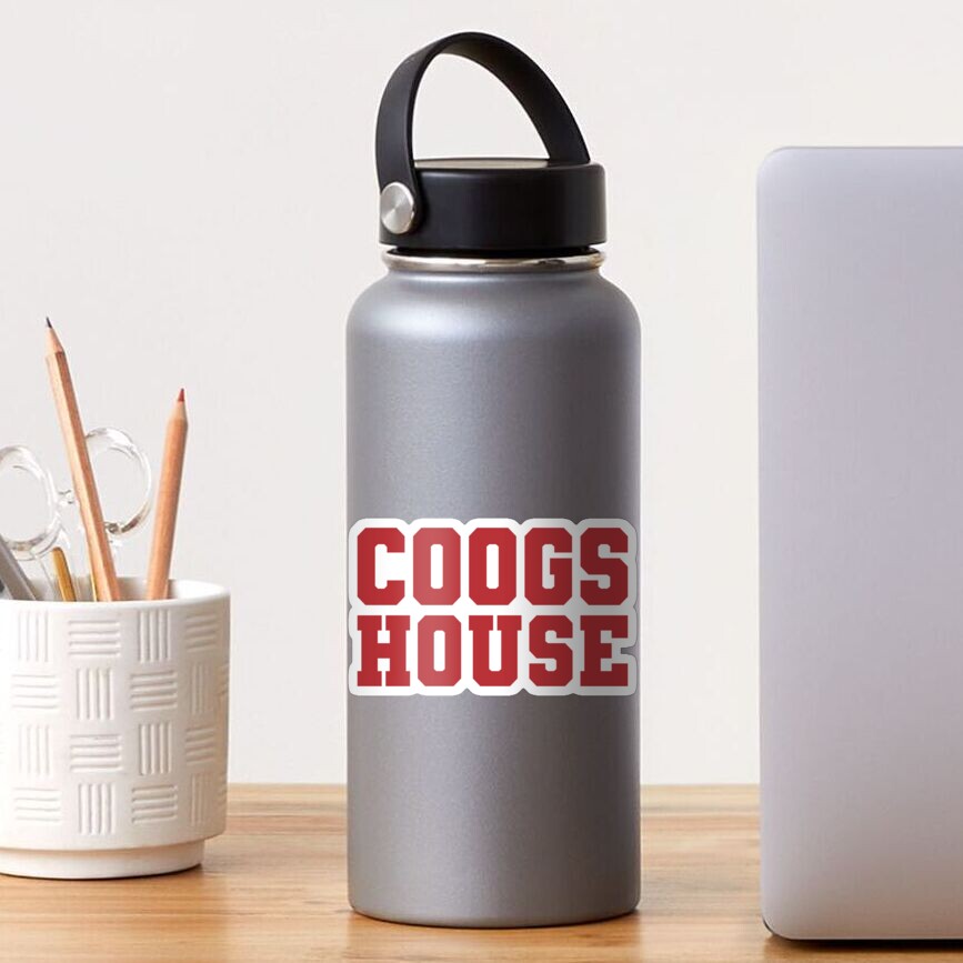 "Coogs House" Sticker for Sale by cutterwgonzalez | Redbubble