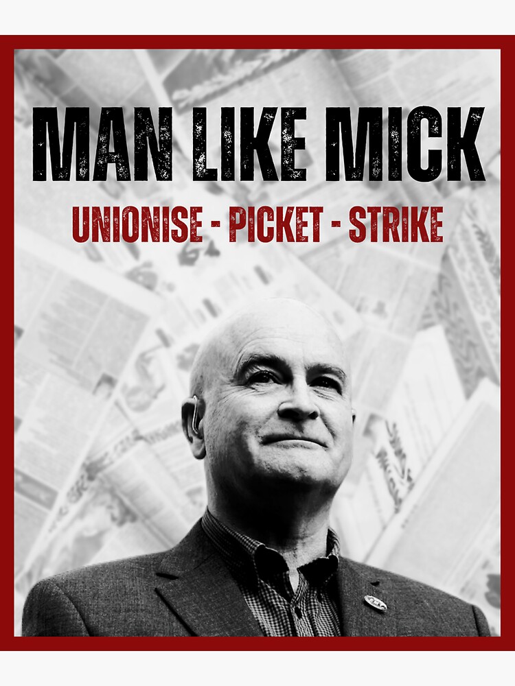 "Man Like Mick Lynch" Sticker for Sale by farrah11 | Redbubble