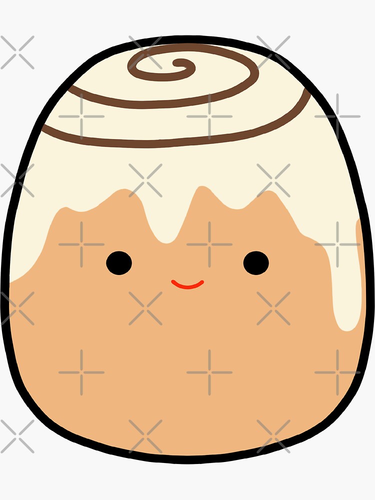 "Cinnamon Roll Squishmallow" Sticker for Sale by SquishmallowArt ...