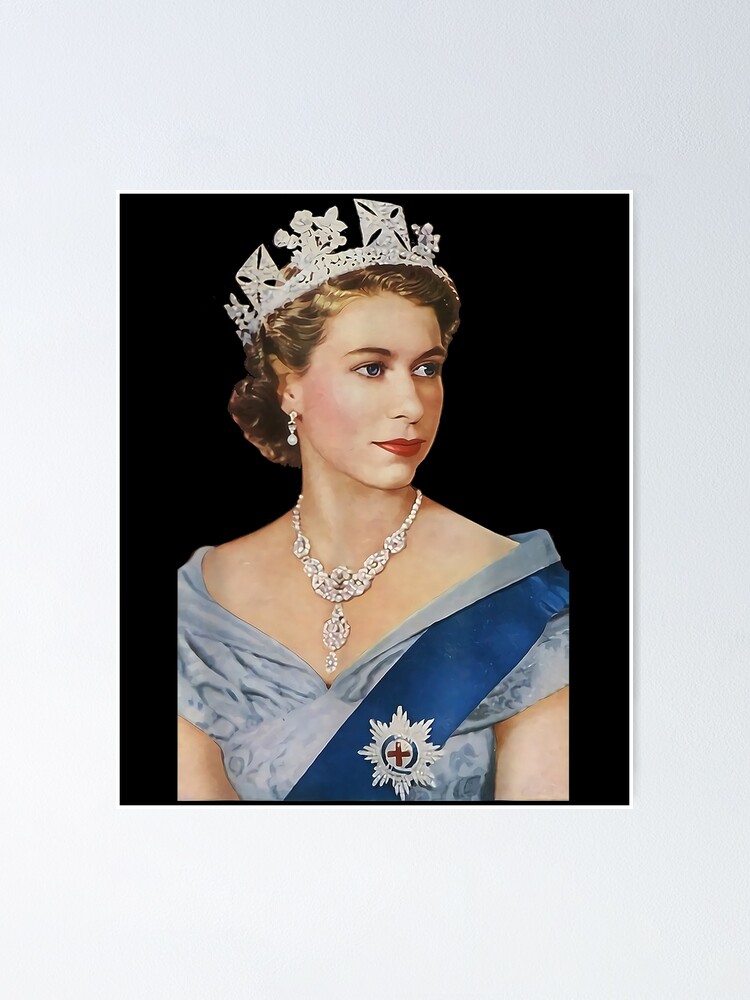 "Elizabeth II Queen Legend British Crown" Poster for Sale by clinchnike ...