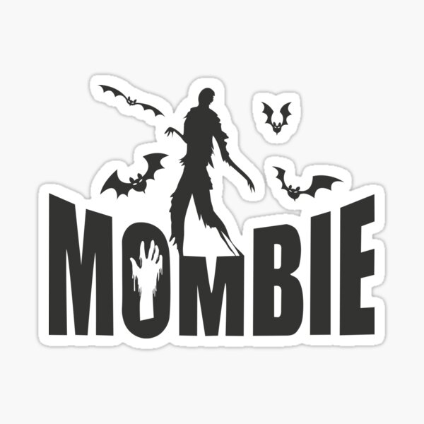 "Mombie Zone Halloween Zombie Mommy" Sticker for Sale by Ash-Ley ...