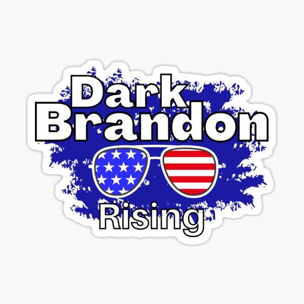 "Dark Brandon Rising" Sticker for Sale by PoliticalSass | Redbubble