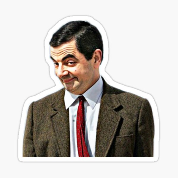"Mr. Bean Smile " Sticker for Sale by MarcellettiTyle | Redbubble