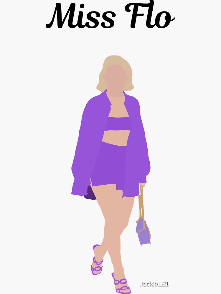 "Miss Flo" Sticker for Sale by JackieL21 | Redbubble