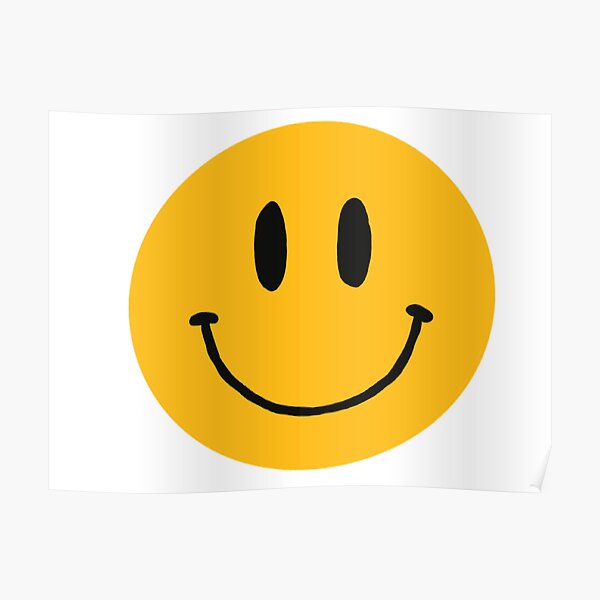 Poster « Chemise visage souriant, chemise émoticônes visage souriant ...