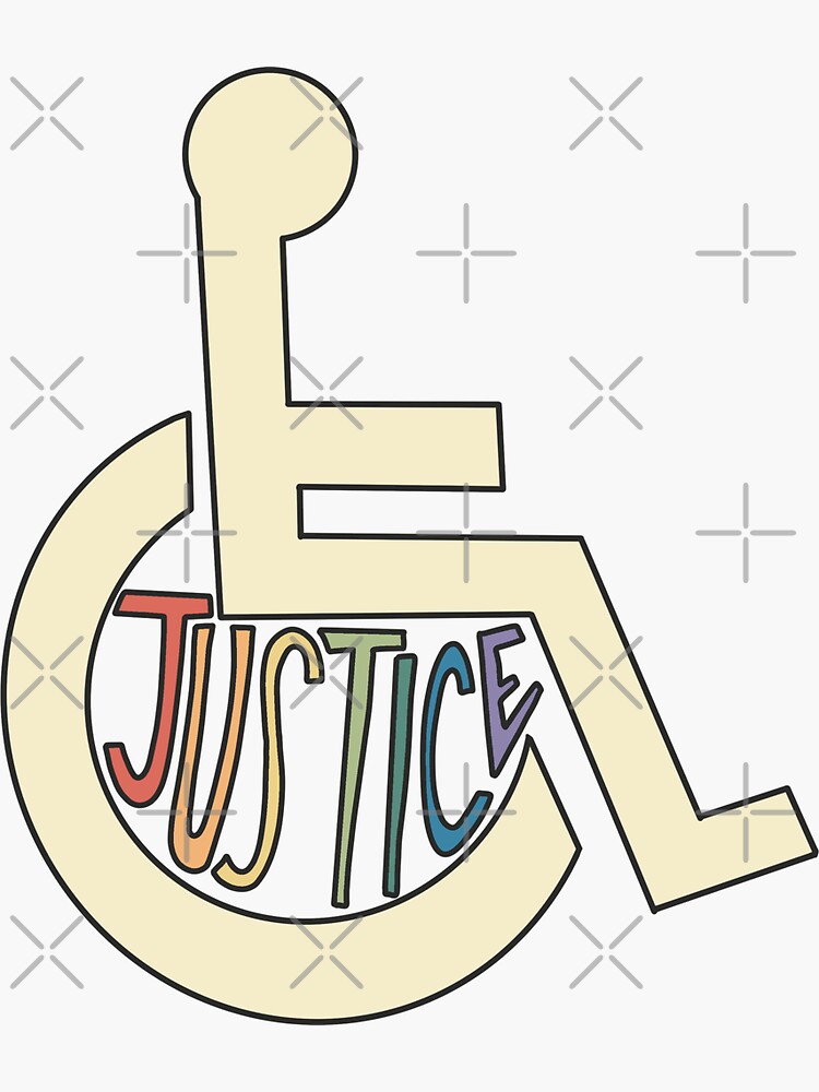 "Disability Justice Rainbow" Sticker for Sale by neatchicdesigns ...