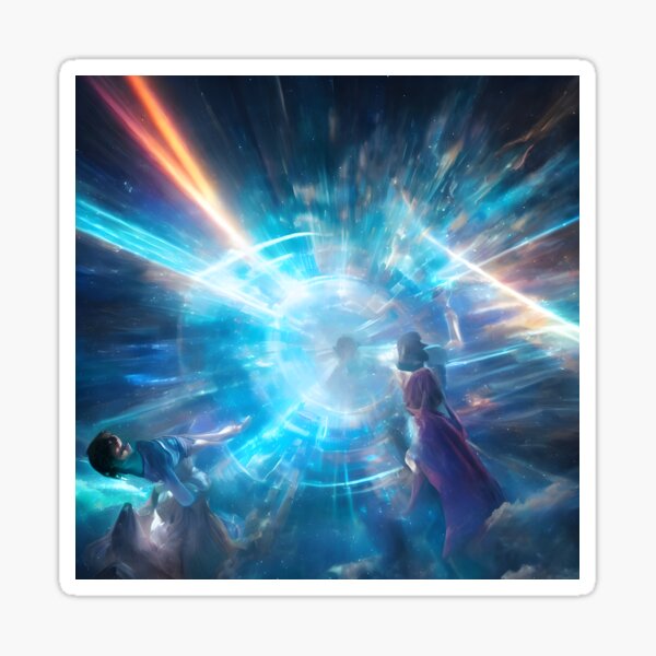 "SpaceTime Warp" Sticker for Sale by Elikatta | Redbubble