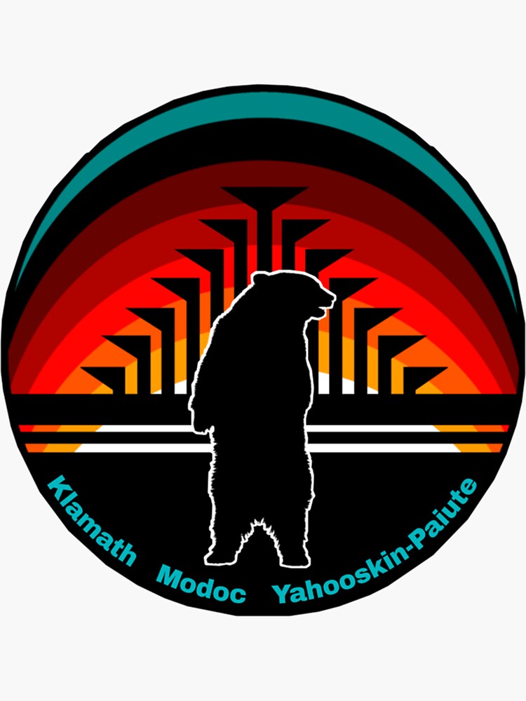 "Black Bear - Klamath Tribes" Sticker for Sale by AtticufScott | Redbubble
