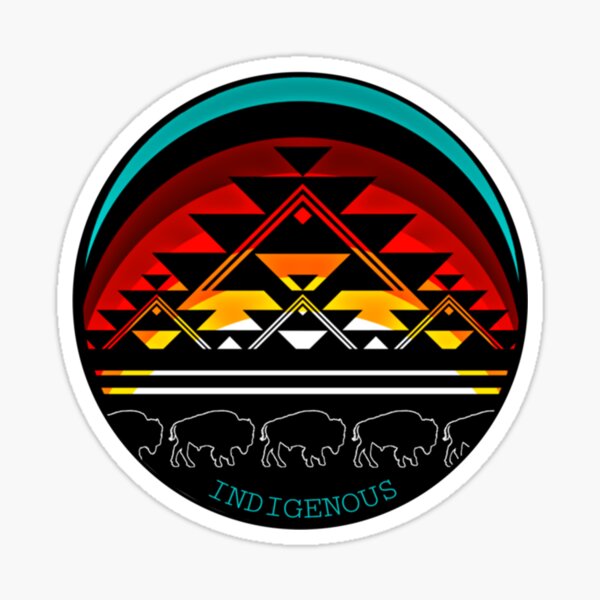 "Buffalo Indigenous Design - Klamath Tribes" Sticker for Sale by ...