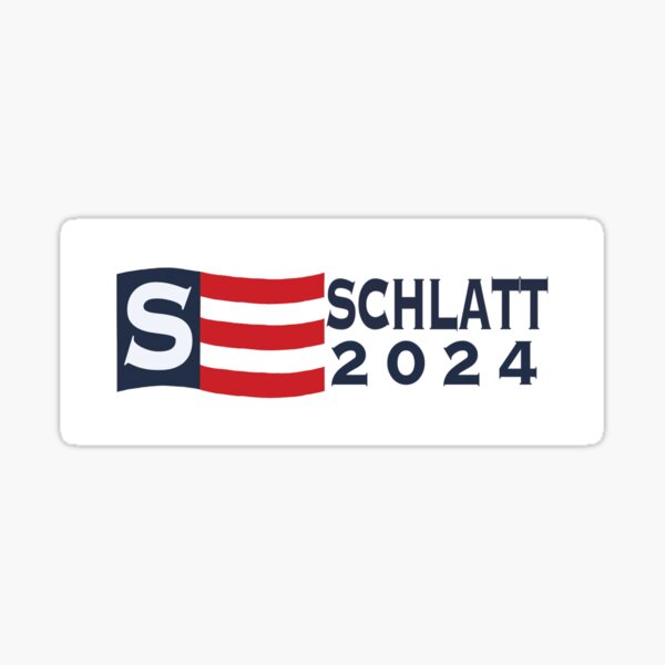 "Schlatt 2024" Sticker for Sale by Cowbog | Redbubble