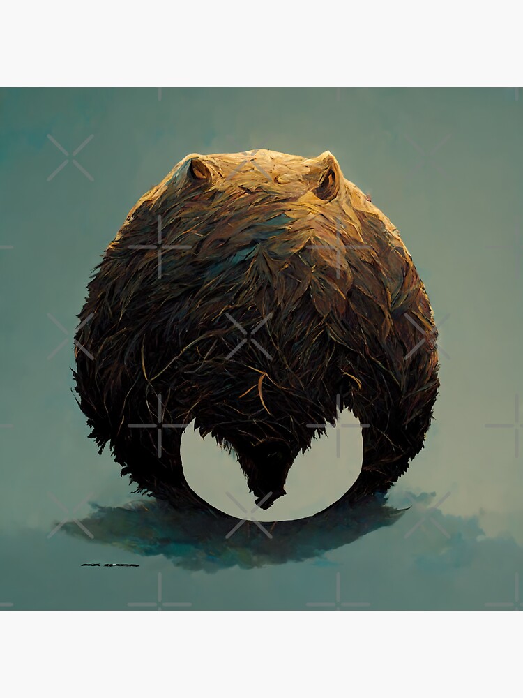 "A really round bear" Sticker for Sale by ZephyrZombie | Redbubble