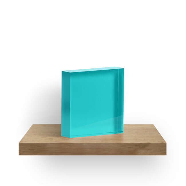 "Cyan" Acrylic Block by SolidColors | Redbubble
